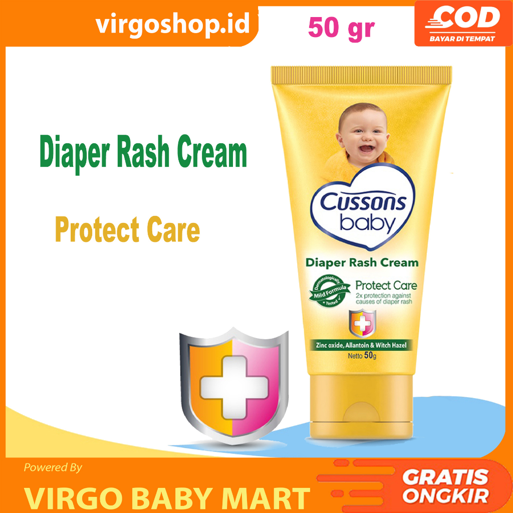 Jual Cussons Baby Diaper Rash Cream Protect Care Diaper Cream Anti Ruam ...
