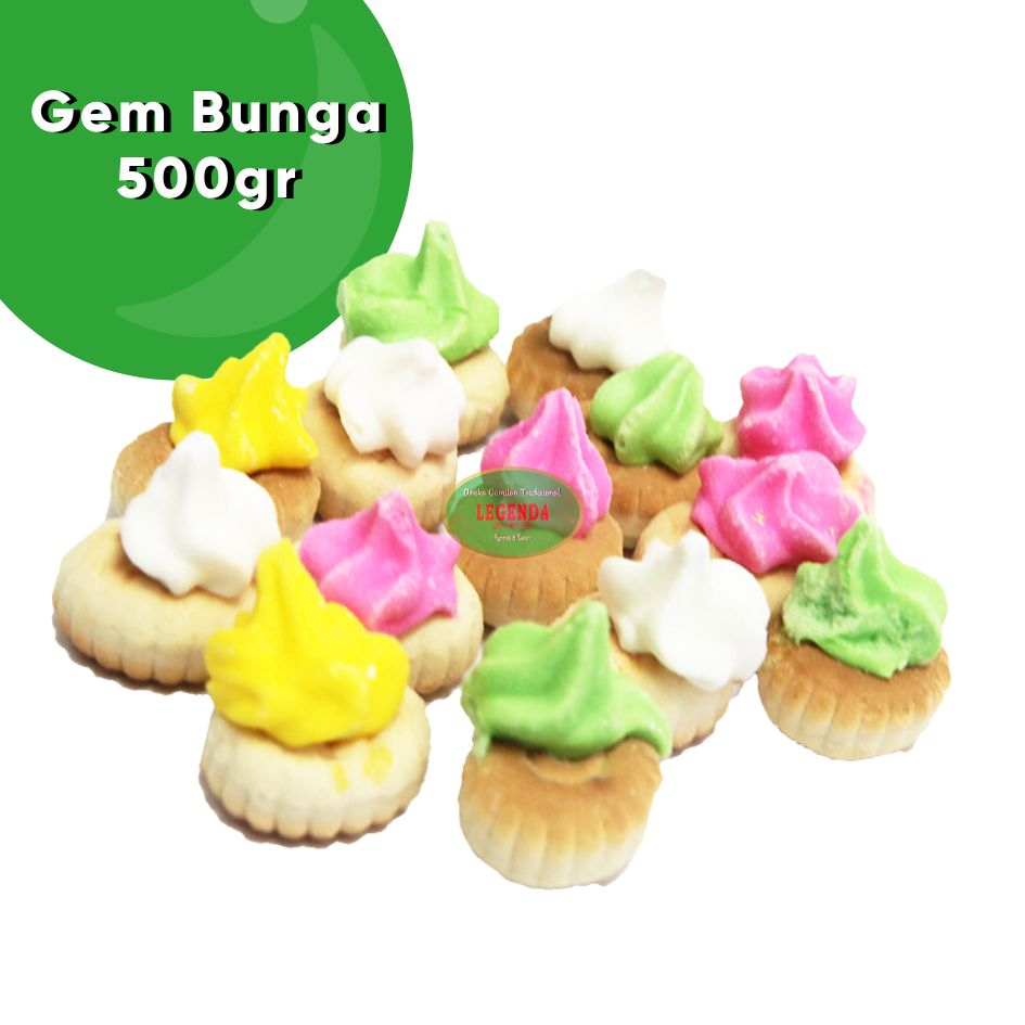 Jual Kue Kering Biskuit Gem Bunga 500gr | Shopee Indonesia