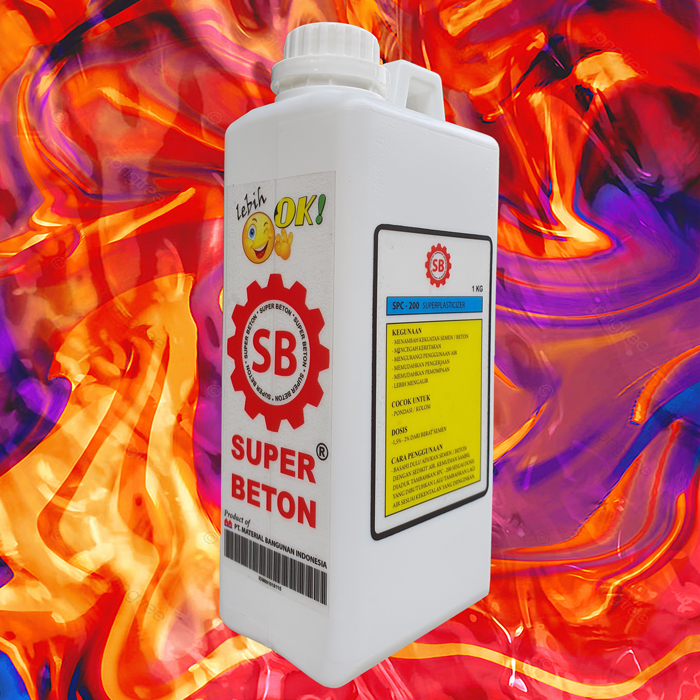 Jual SB SUPER BETON SPC - 200 SUPERPLASTICIZER 1 KG adonan lebih encer ...