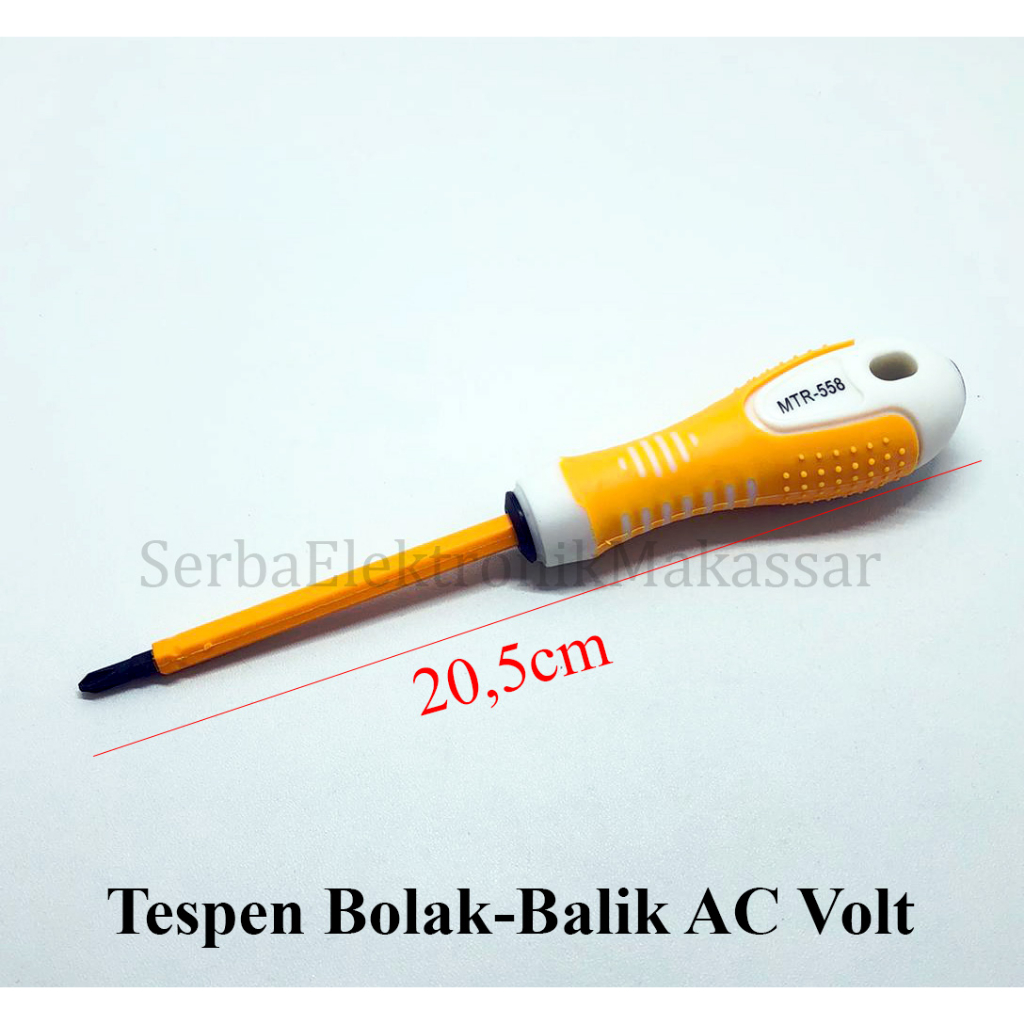 Jual Obeng Tespen AC Volt Besar Plus Minus Obeng Tes Arus Bolak Balik ...