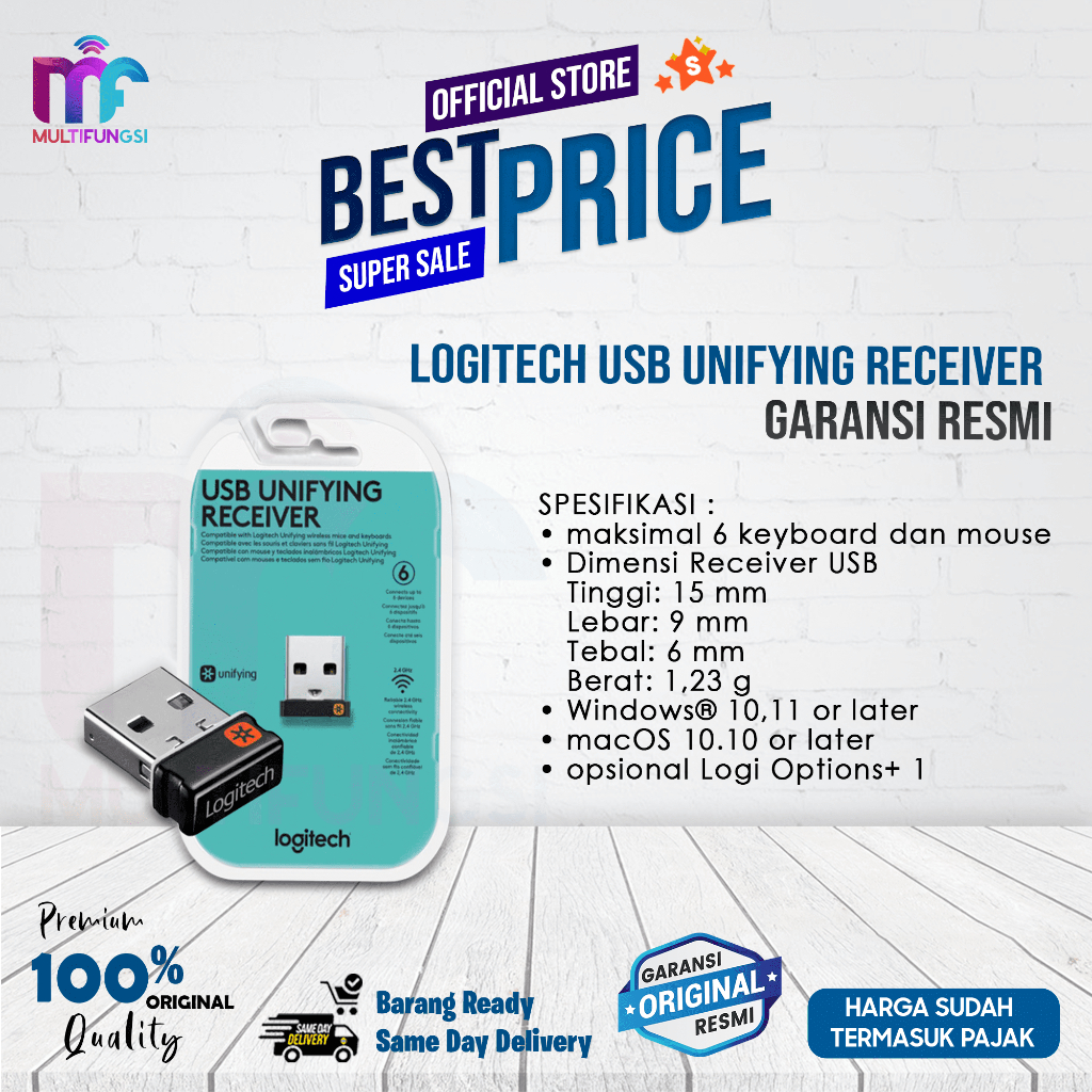 Jual Logitech USB Unifying Receiver Garansi Resmi | Shopee Indonesia