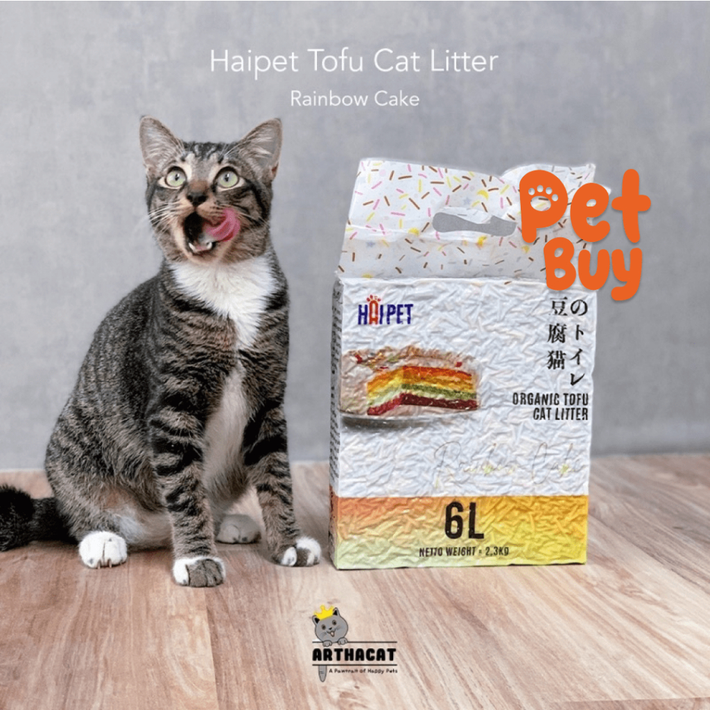 Jual HAIPET Pasir Kucing Tofu Cat Litter Rainbow Cake 6 L | Shopee ...