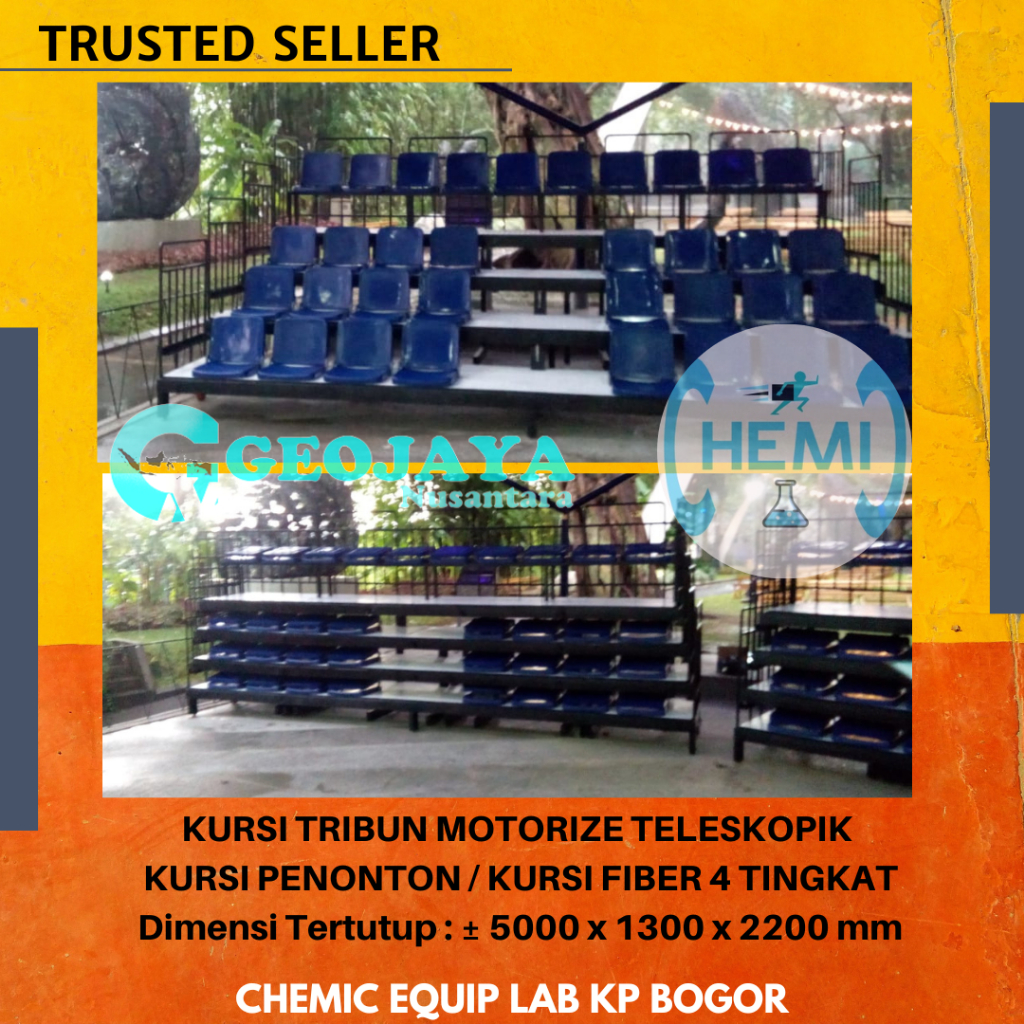 Jual KURSI TRIBUN MOTORIZE TELESKOPIK KURSI PENONTON KURSI FIBER 4 ...
