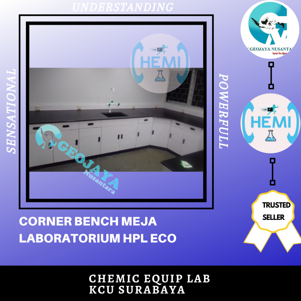 Jual CORNER BENCH MEJA LABORATORIUM HPL ECO | Shopee Indonesia