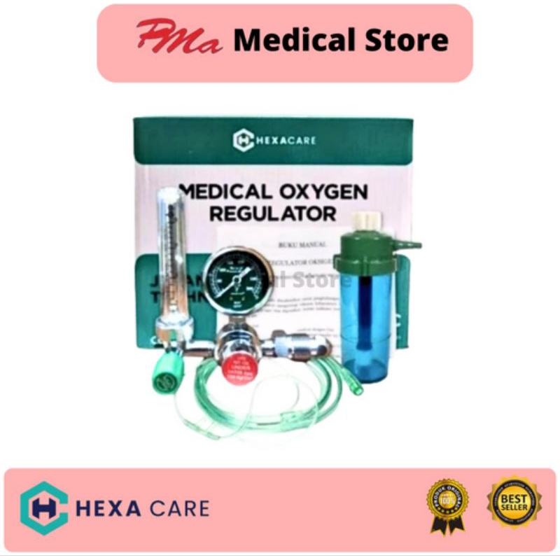 Jual Regulator Hexacare Oksigen Medis Untuk Tabung Oxygen Medical ...