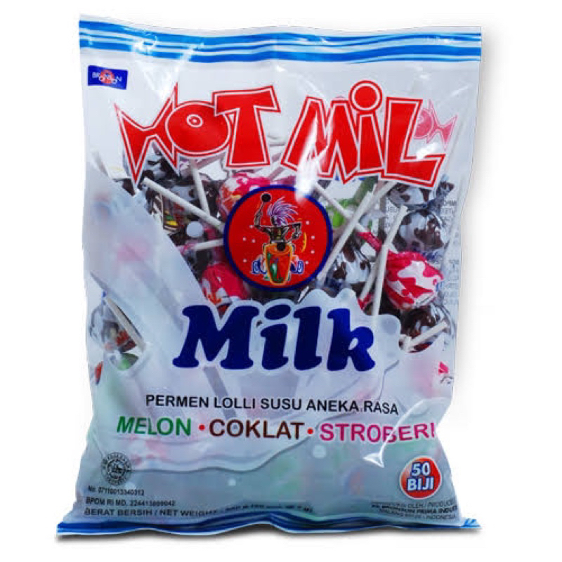 Jual Permen Hot Mil Milk Refill isi 50biji | Shopee Indonesia