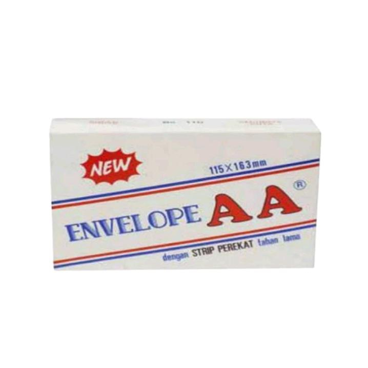 Jual AMPLOP ENVELOPE AA 115mm x 163mm (100 lembar) | Shopee Indonesia