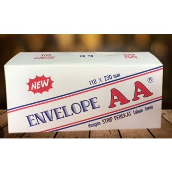Jual AMPLOP AA PANJANG 110 x 230mm POLOS ISI 100LEMBAR | Shopee Indonesia