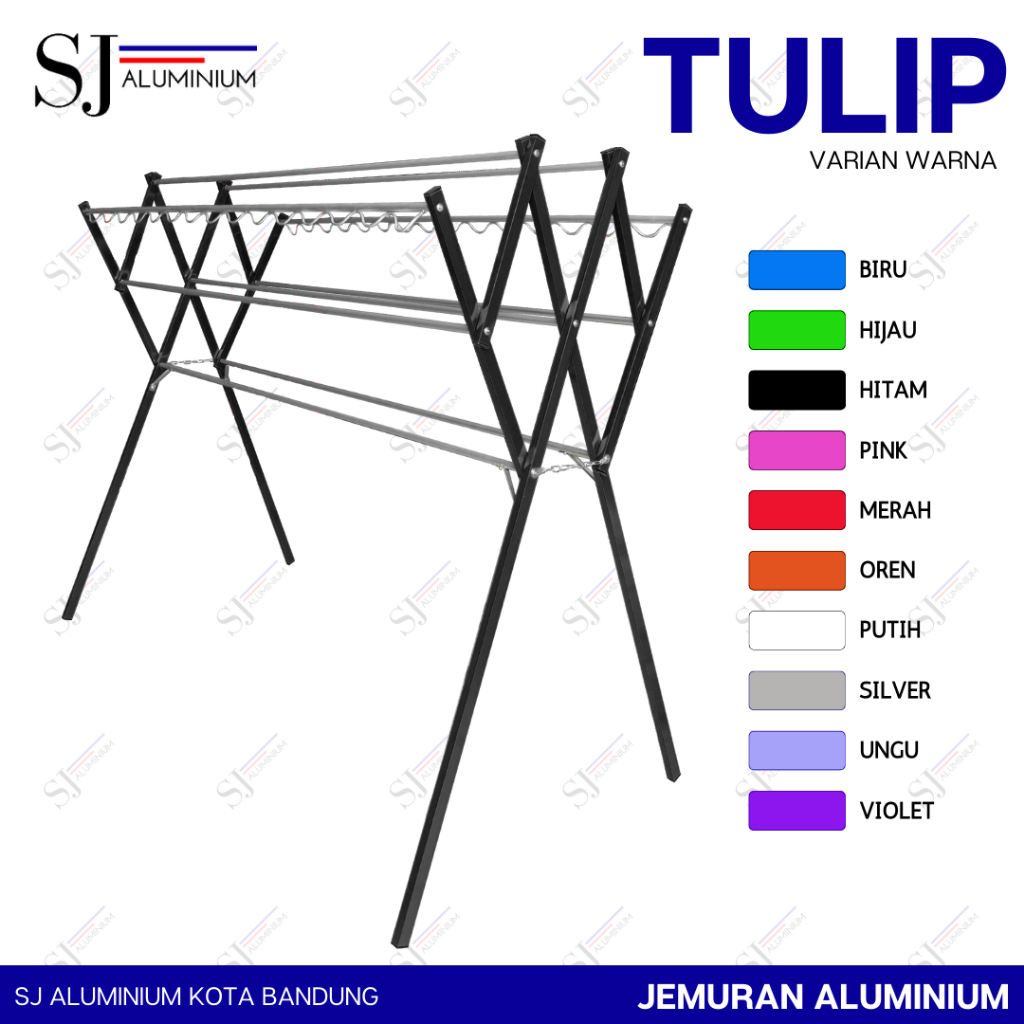 Jual TULIP - Jemuran Aluminium Jumbo 180 CM / Jemuran Pakaian / Jemuran ...