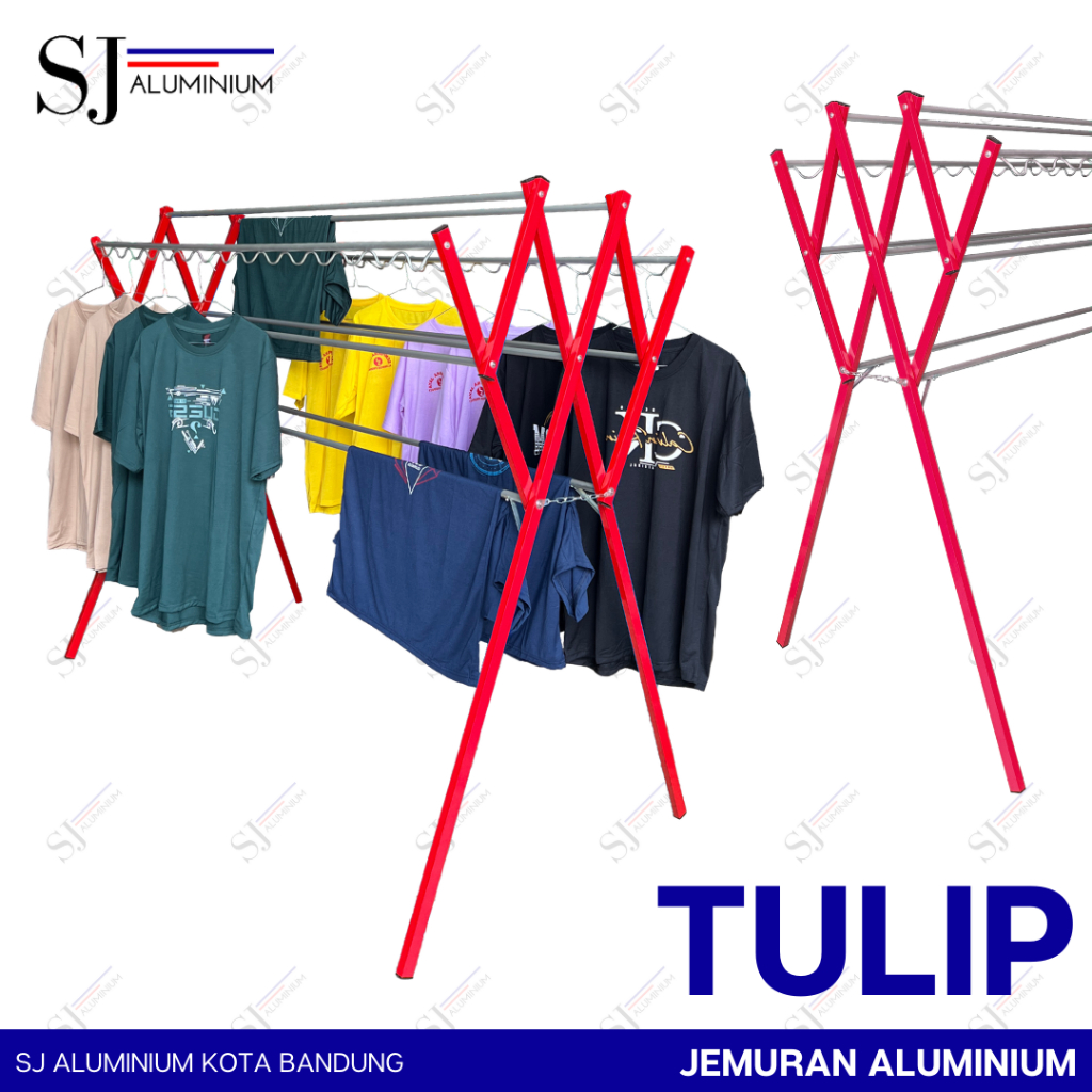 Jual TULIP - Jemuran Aluminium Jumbo 180 CM / Jemuran Pakaian / Jemuran ...