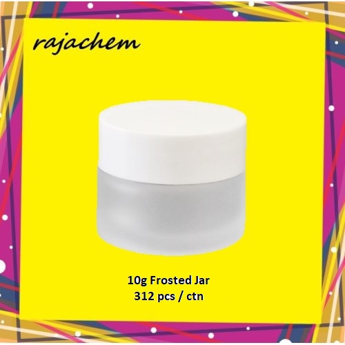 Jual Pot Kaca Frosted 10gr Tutup Putih - Frosted Glass Jar 10 gr ...