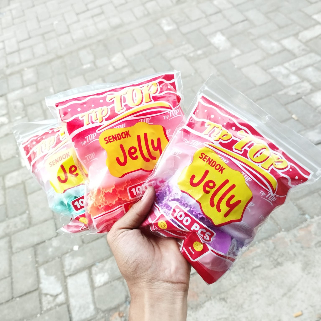 Jual Sendok Jelly / Pudding ( Bening , Putih Susu , Warna ) isi 100 pcs ...