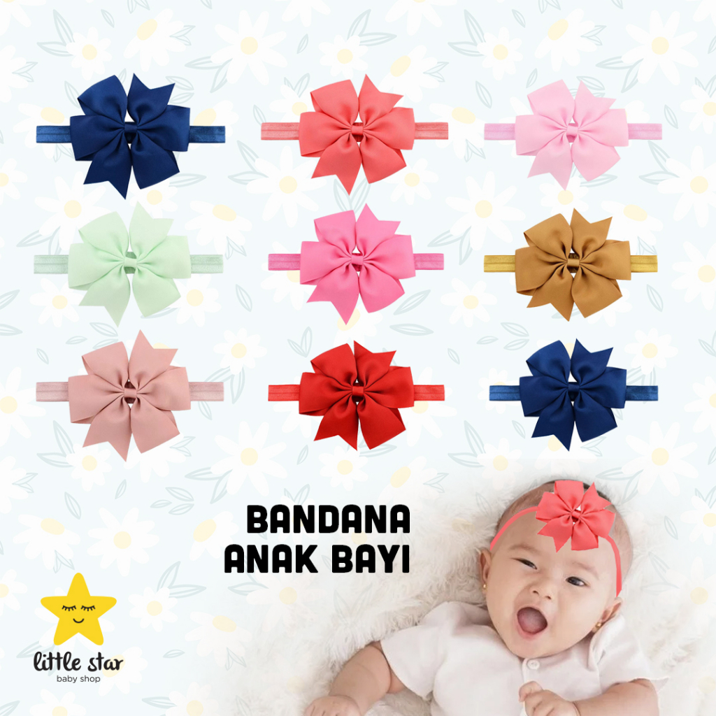 Jual Bandana Pita Anak Bayi | Bando Girl | Headband Anak Cewek | Shopee ...