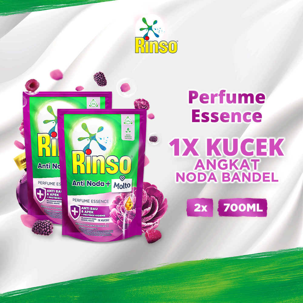 Jual Rinso Molto AntiNoda Deterjen Cair Perfume Essence 2 x 700 mL ...