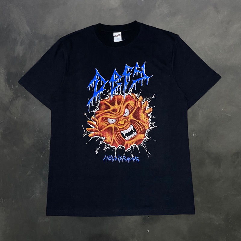 Jual KAOS BAND OFFICIAL DEFY HC - hellbreak black | Shopee Indonesia