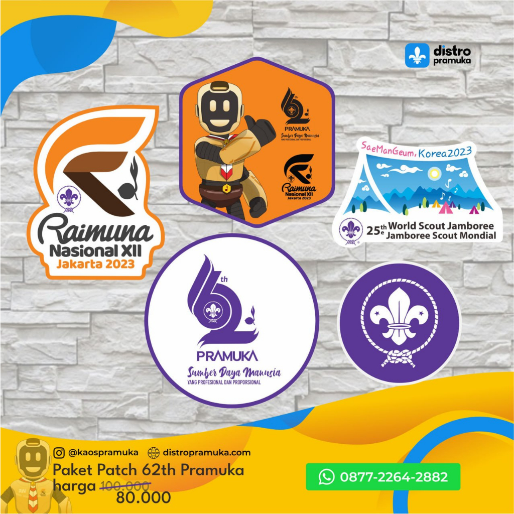 Jual Paket Patch 62th Pramuka | Shopee Indonesia