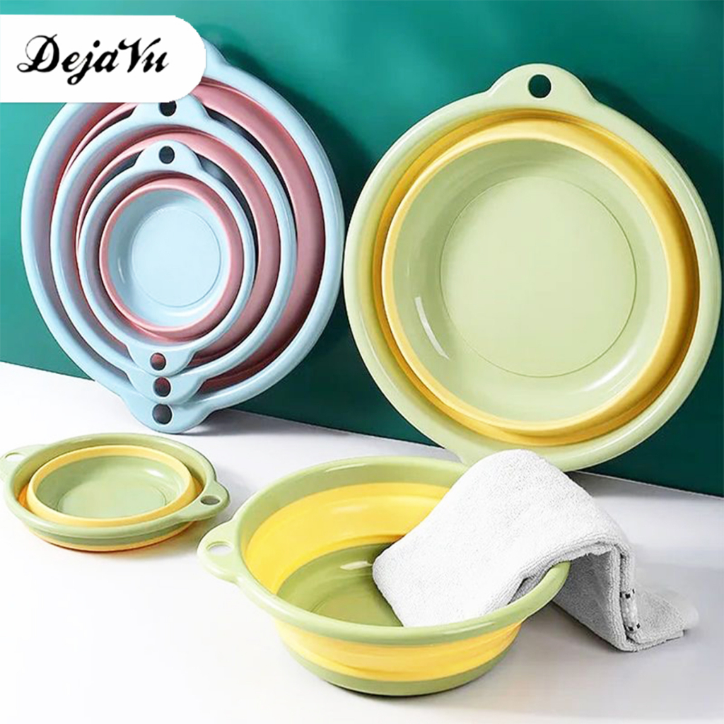Jual Dejavu Baskom Plastik Lipat Portable Silikon Baskom Baskom Lipat ...