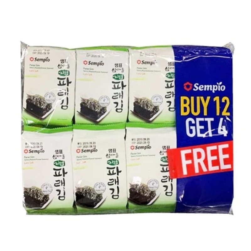 Jual Sempio Savory Roasted Korean Seaweed / Parae Gim 80 gram | Shopee ...