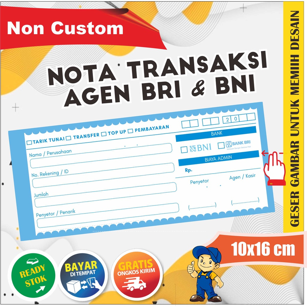 Jual Nota Bukti transfer Brilink dan bni ready stok | Shopee Indonesia