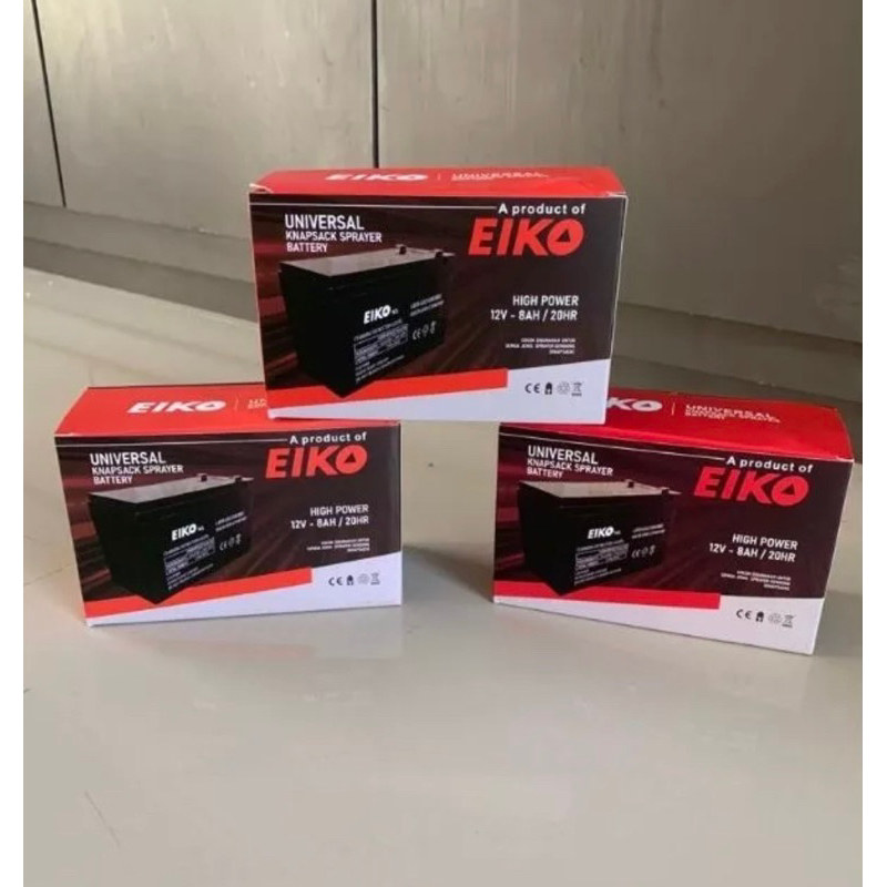 Jual Aki Kering Battery 12V 8A EIKO cocok untuk semua merk Sprayer elektrik | Shopee Indonesia