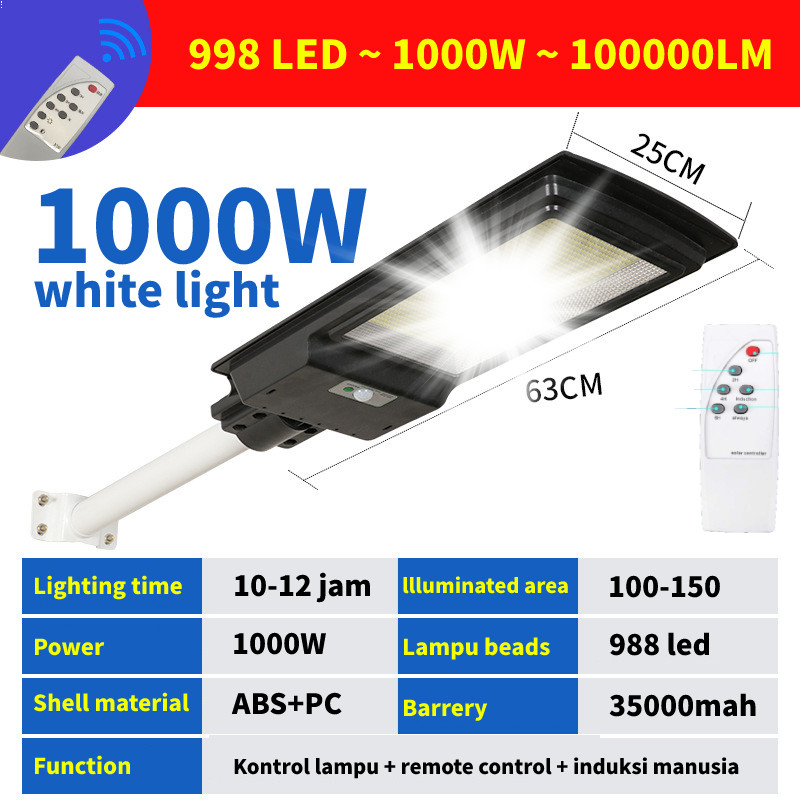 Jual Lampu Jalan Tenaga Matahari 1000W Lampu Solar Cell Solar Panel ... Jual Lampu Jalan Tenaga Matahari 1000W Lampu Solar Cell Solar Panel ...