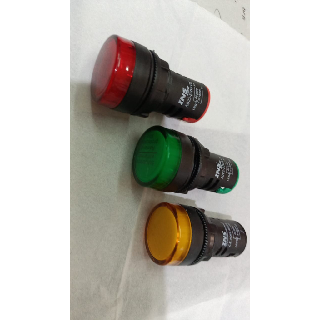 Jual PILOT LAMP / LAMPU PANEL INDIKATOR MERAH HIJAU KUNING | Shopee ...