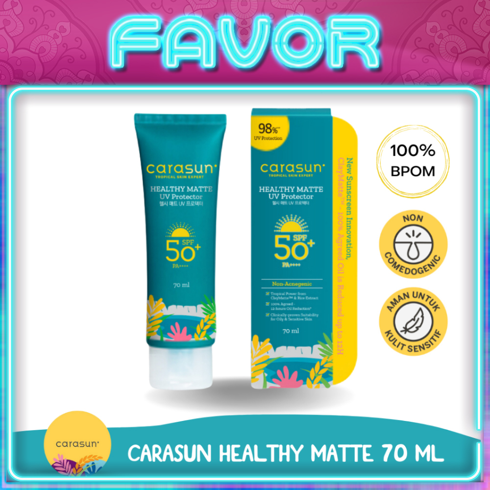 Jual Carasun Sunscreen Healthy Matte UV Protector 70 ml SPF 50+ PA ...