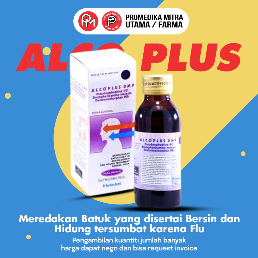 Jual Alco DMP 100 ml Syrup/Botol / Obat untuk Redakan Batuk Kering dan ...