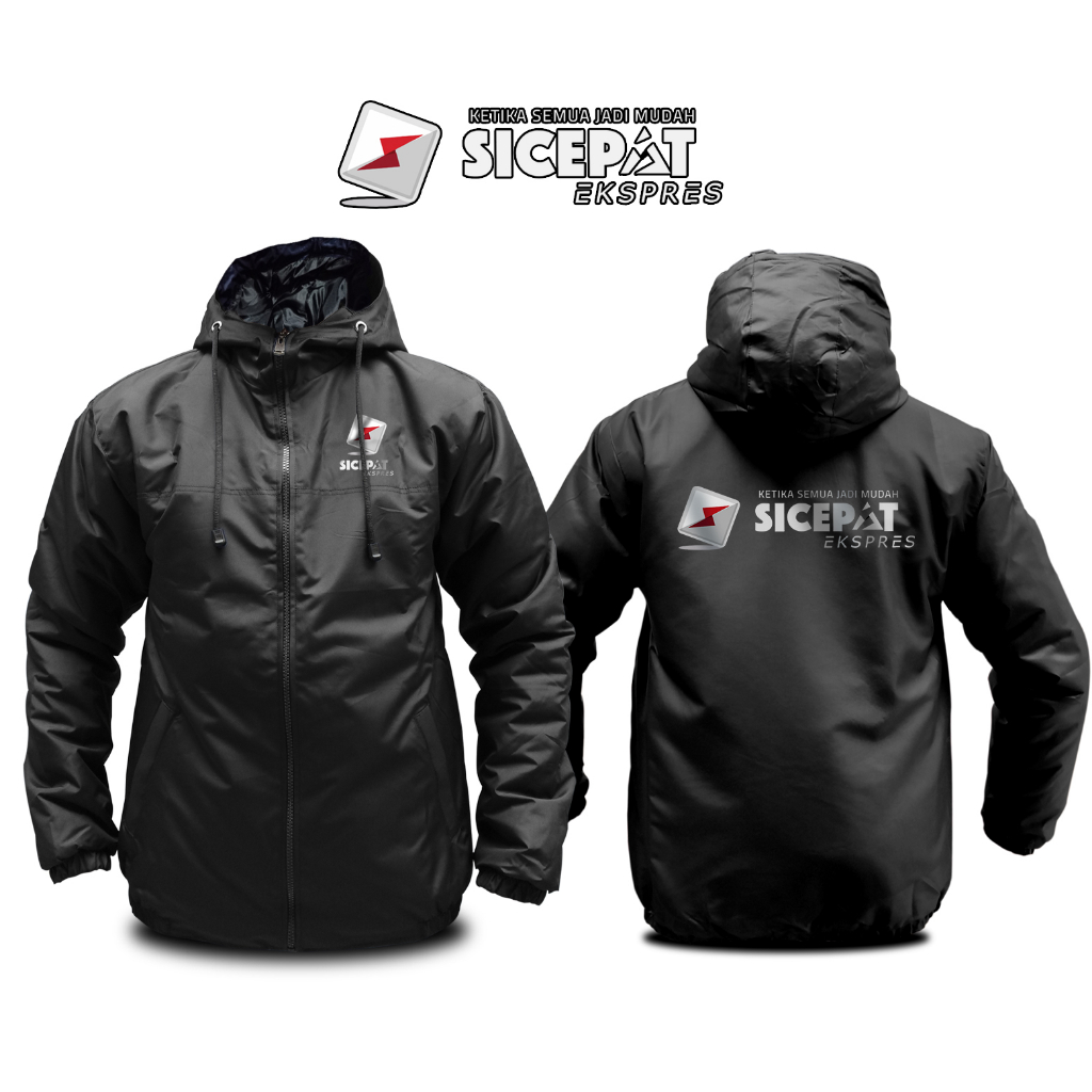 Jual Jaket Parasut Sicepat Express Semi WF Jaket Kurir Bisa Custom ...