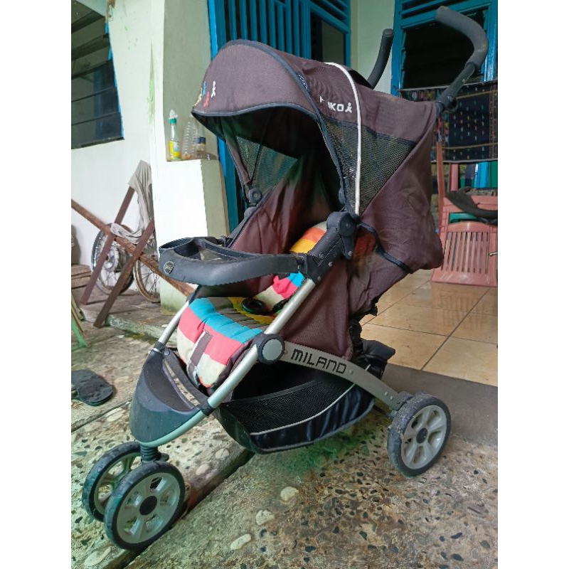Jual Baby Stroller Pliko Milano-3 Roda-Baby Stroller-Preloved Nyaris ...