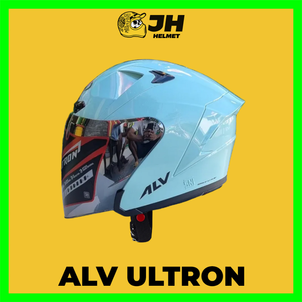 Jual Helm ALV Ultron Easy Green| Helm Sport | Half Face | Jual Helm ...