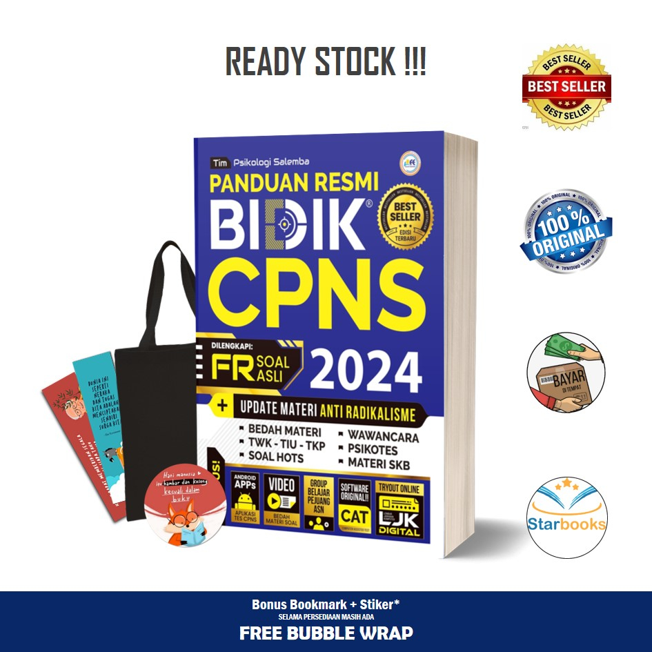 Jual Cover Baru Buku Panduan Resmi Bidik Cpns 2024 Forum Edukasi