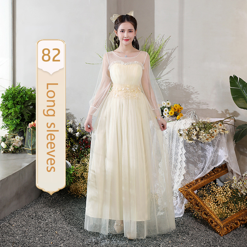 Jual Acara Formal Gaun Malam Gaun Bridesmaid Biru Pink Panjang ...