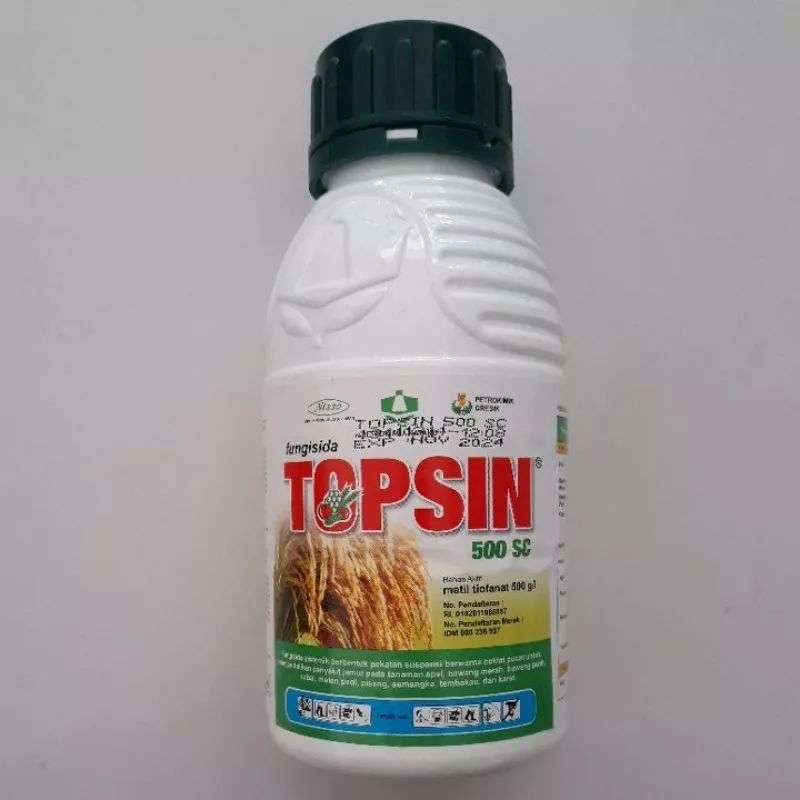 Jual topsin 500ml fungisida busuk batang,layu fusarium dll | Shopee ...