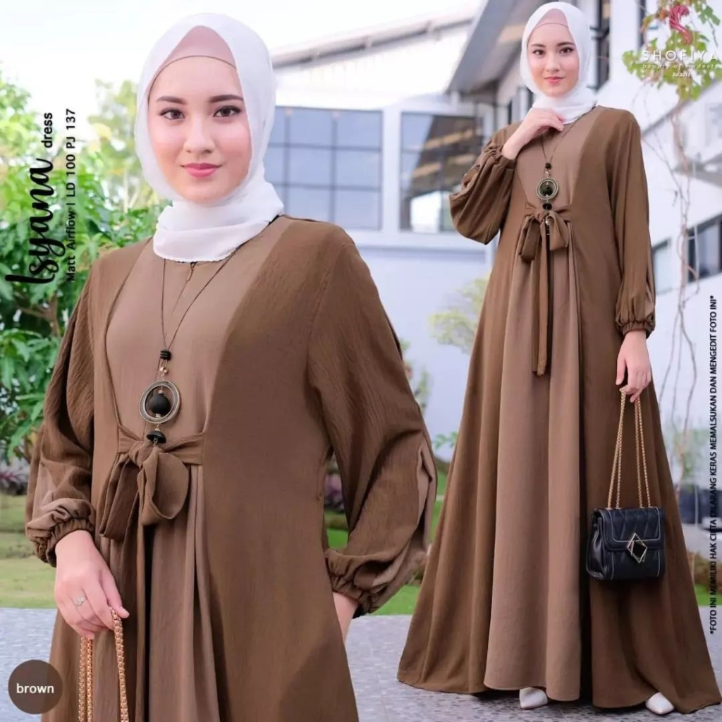 Jual Isyana Dress Ukhty Muslimah Wanita Remaja Dewasa Model Terbaru ...