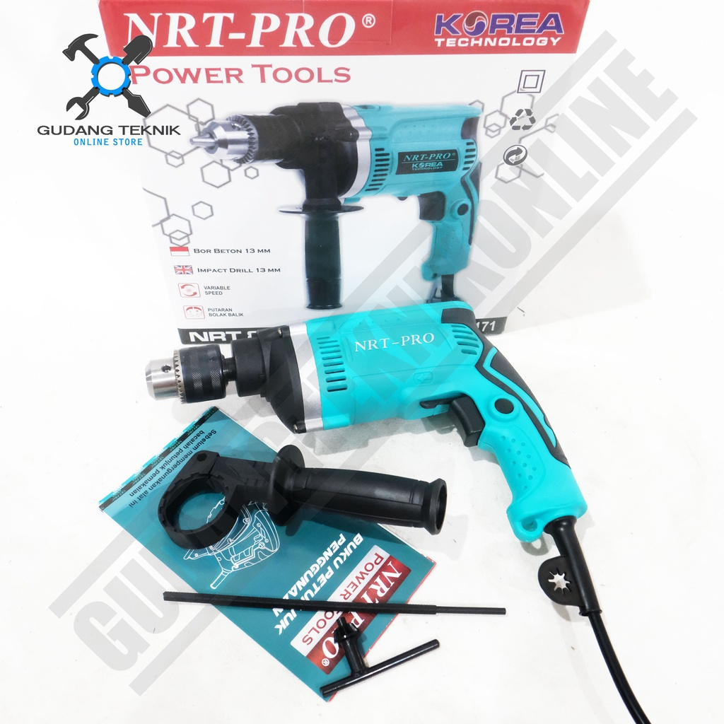 Jual MESIN BOR NRT PRO 800HD 13mm / Mesin Bor Tangan Kayu Besi Beton 13 ...