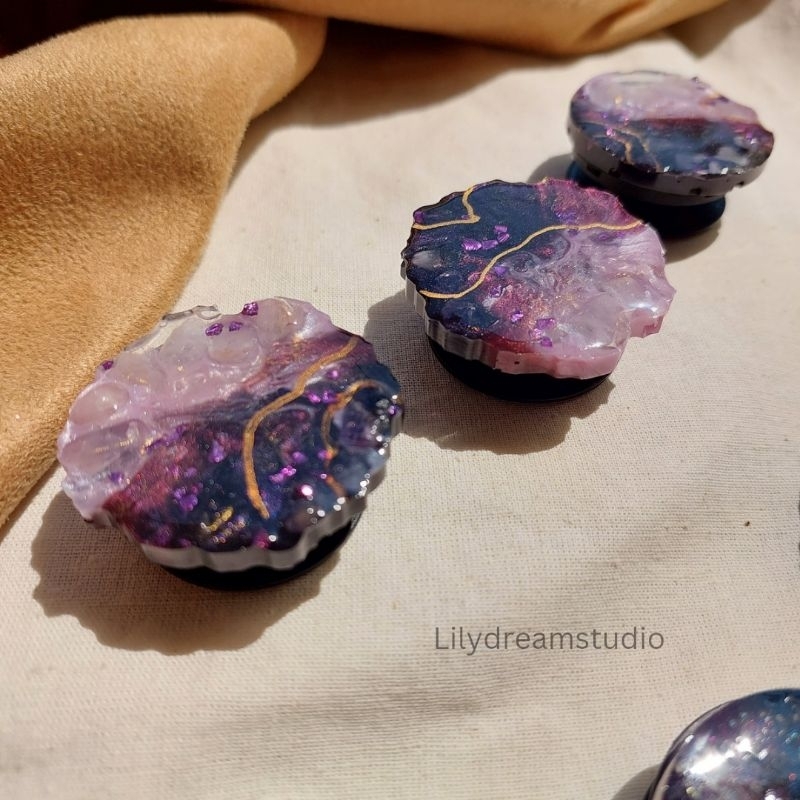 Jual Pop Socket / Pop Holder Aesthetic Resin Art | Shopee Indonesia