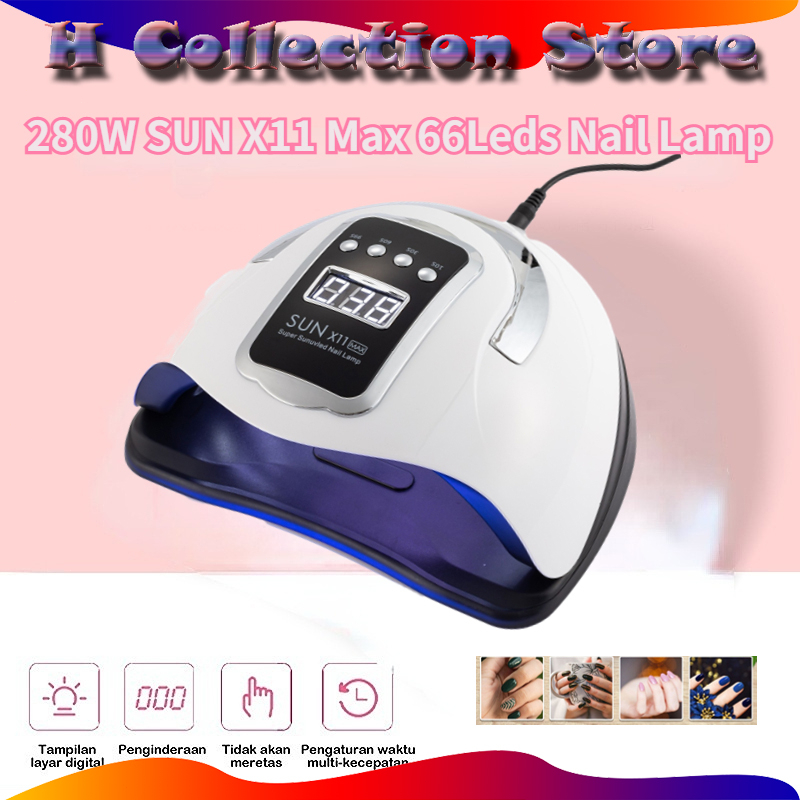 Jual ⚡100% Original⚡280W SUN X11 Max 66Leds Dalam Full Hitam Lampu ...
