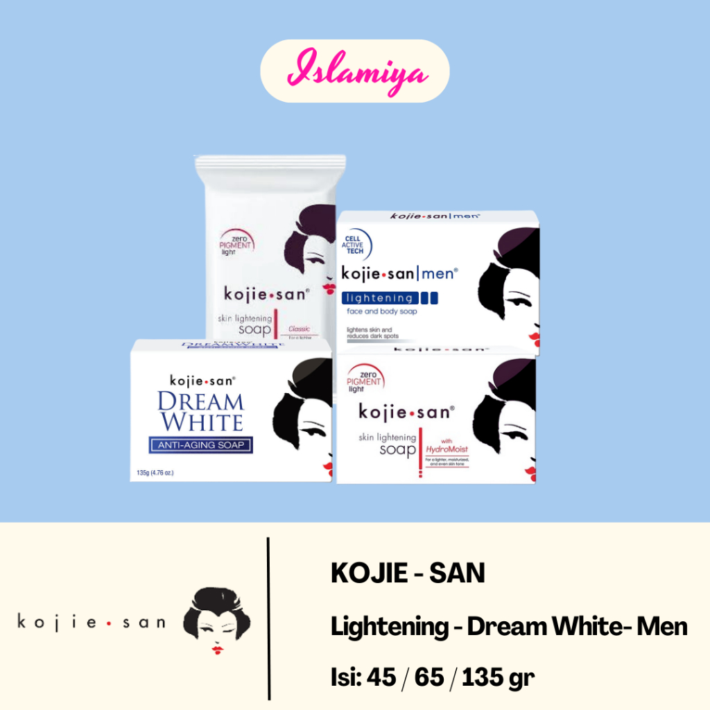 Jual KOJIE SAN LIGHTENING SOAP (ORIGINAL) / DREAM WHITE /KOJIC ACID ...