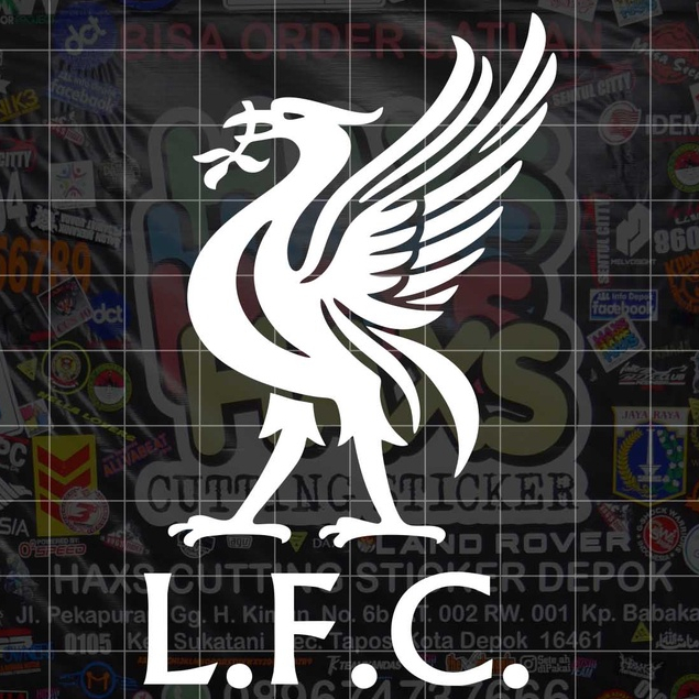 Jual Cutting Sticker Logo Liverpool LFC Ukuran 9 Cm Untuk Mobil dan ...