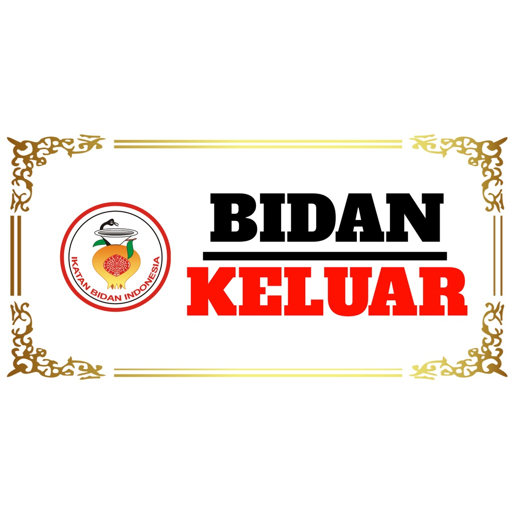 Jual Papan informasi Praktek Bidan Logo IBI | Shopee Indonesia