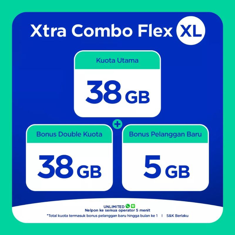 Jual KARTU PERDANA XL XTRA COMBO FLEX | Shopee Indonesia