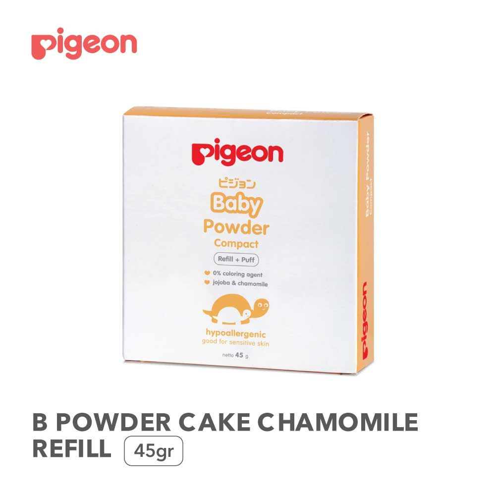 Jual Pigeon Baby Powder Cake Compact Chamomile Refill 45 gr | Shopee ...