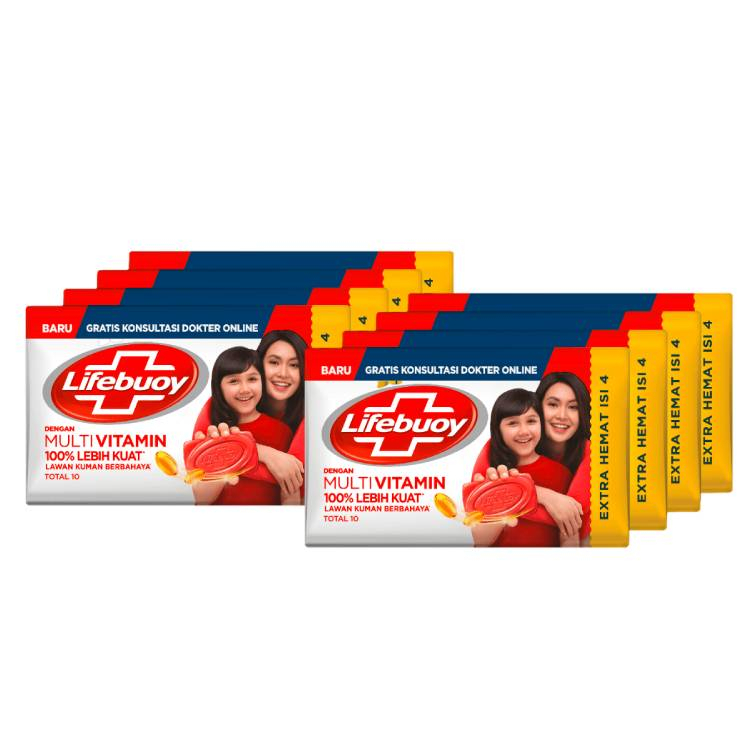 Jual Lifebuoy Sabun Batang Total 4 x 100 gr x 2 Pcs | Shopee Indonesia