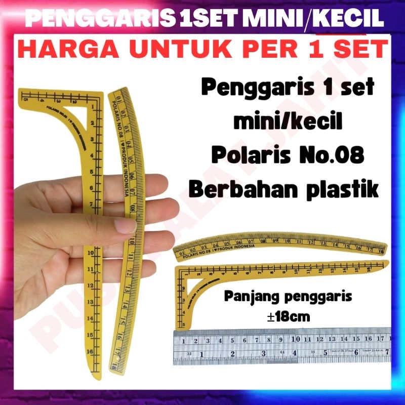 Jual 1 SET ISI 2 PENGGARIS POLA JAHIT MENJAHIT MINI KECIL SET 2PC ALAT ...