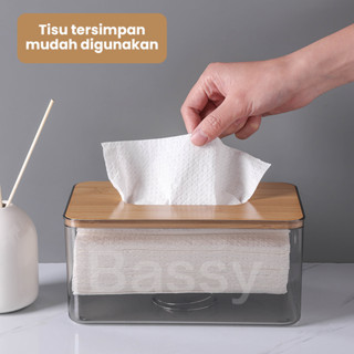 Jual BASSY Tempat Tisu Organizer Tempat Tisue Meja Modern Kotak Tissue ...