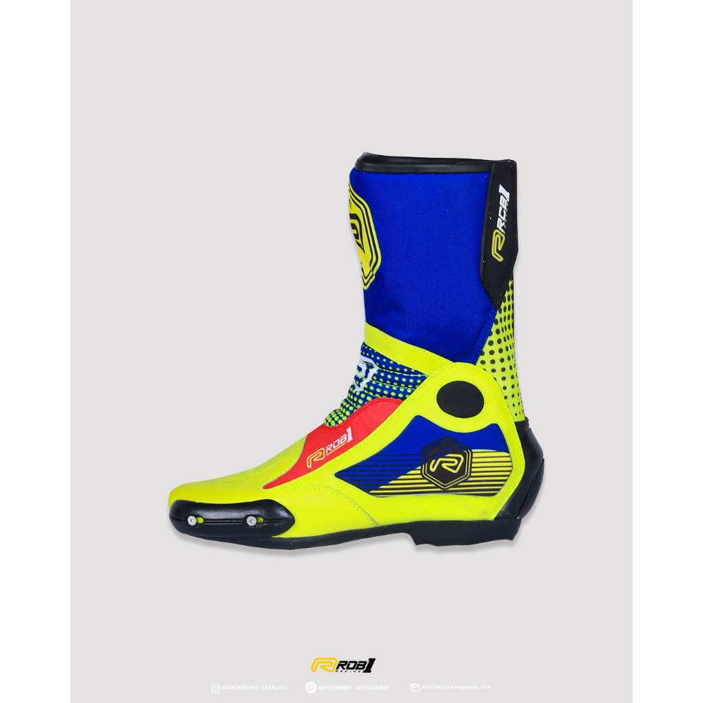 Jual Avia Pro ROB1 Racing Blue Yellow | Shopee Indonesia