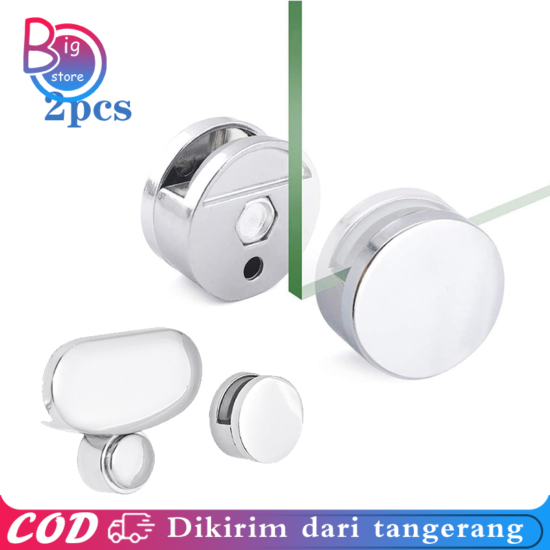 Jual 2pcs Penjepit Kaca Dinding / Klip Penjepit Cermin Kaca / Klem ...