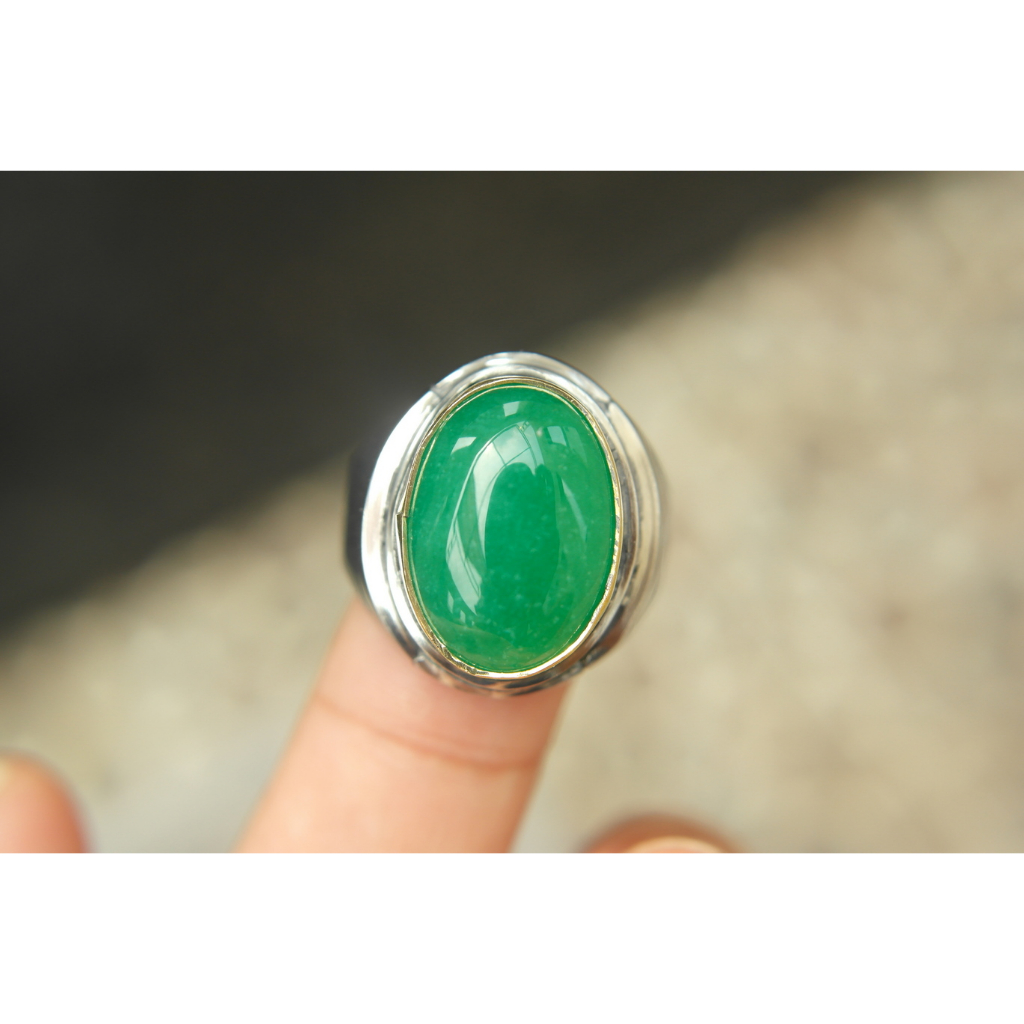 Jual Natural Giok Taiwan Ring Monel 9 Kode M325 | Shopee Indonesia