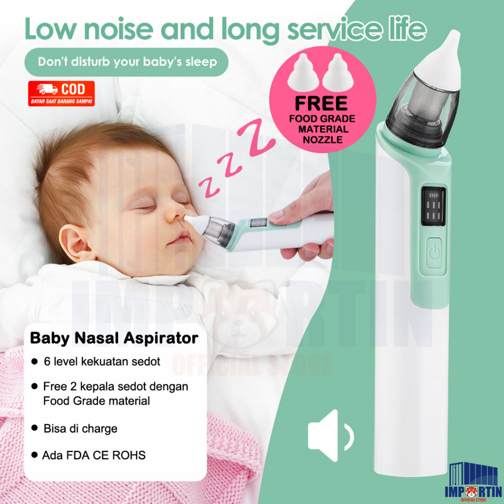 Jual Alat Penyedot Ingus Elektrik Bayi/ Nasal Aspirator Baby/ Alat ...